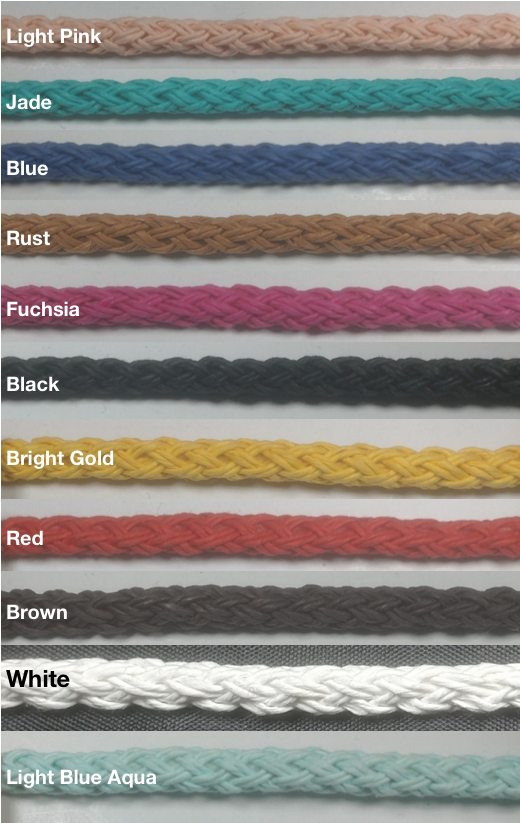 1/4" Plastic Braided Tubular Drawstring Cord -20 Yards- Many Colors!